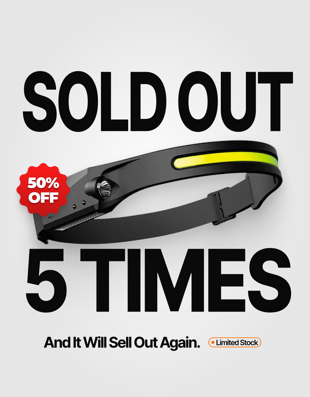 The Original 230° Viral Wide Beam Headlamp – LuxeLight
